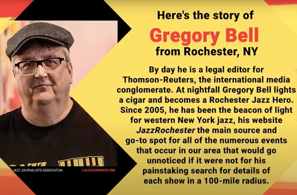 2021 Jazz Hero Gregory Bell - JJA Jazz Awards